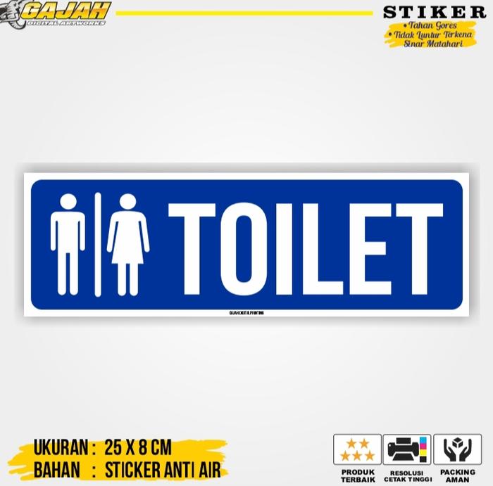 Jual Stiker Toilet / Stiker toilet pria wanita - Jakarta Timur - Gajah ...