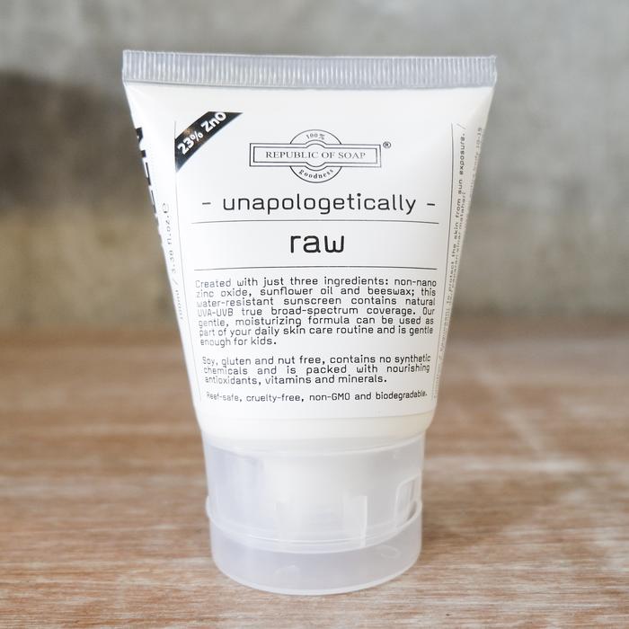 Jual SUNSCREEN - RAW - Non-Nano Zinc UVA UVB - 100ml - Republic of Soap ...