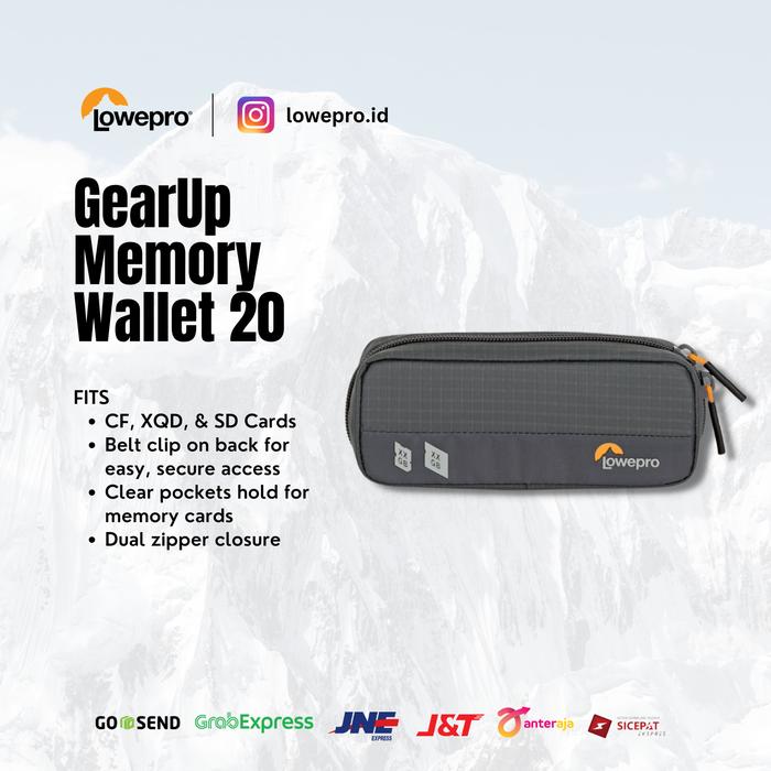 Jual Lowepro GearUp Memory Wallet 20 - Jakarta Pusat - Lowepro ...