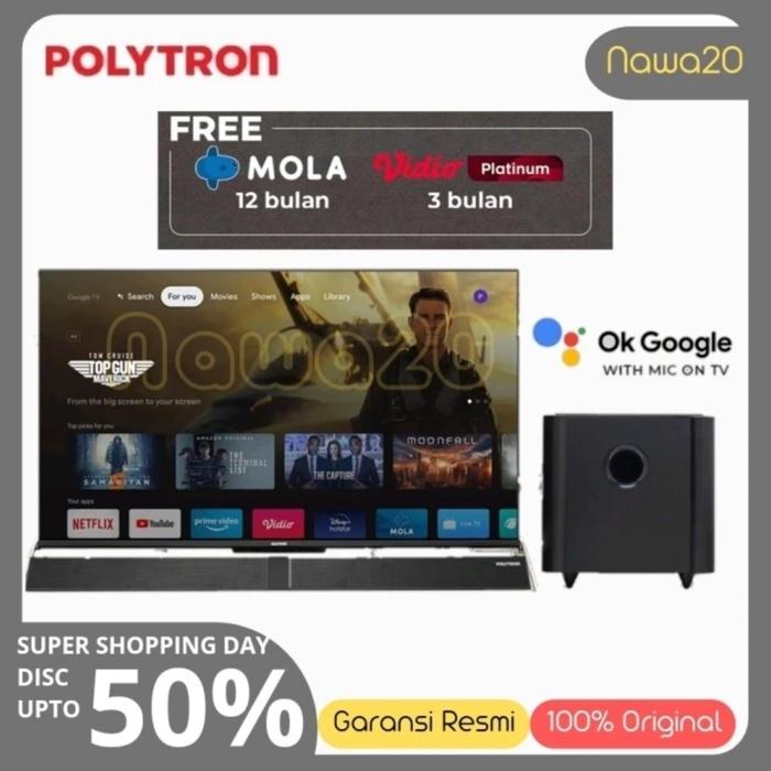Jual POLYTRON SMART TV PLD 43BAG5959 ANDROID 11 PLD43BAG5959 DOLBY ...