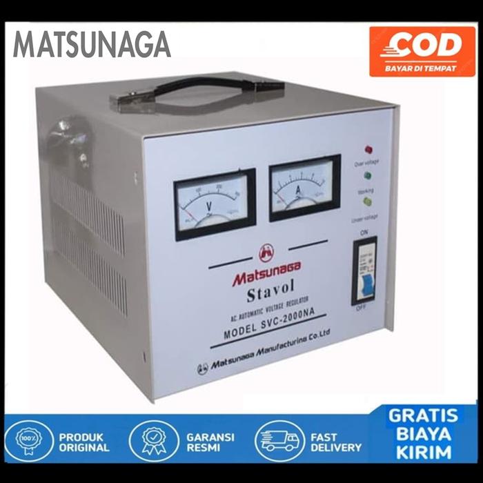 Promo STAVOL STABILIZER MATSUNAGA 2000W - Alat Penstabil Voltage ...