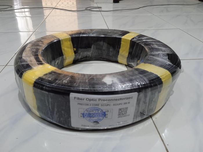 Jual Kabel Fiber Optik / Fo Precon Fibertekno Ftth 2 Core 300 Meter Sc ...