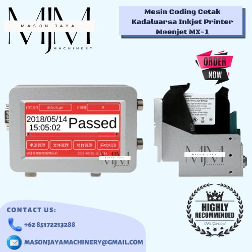Jual Mesin Coding Cetak Kadaluarsa Inkjet Printer Meenjet MX-1 - Kota ...