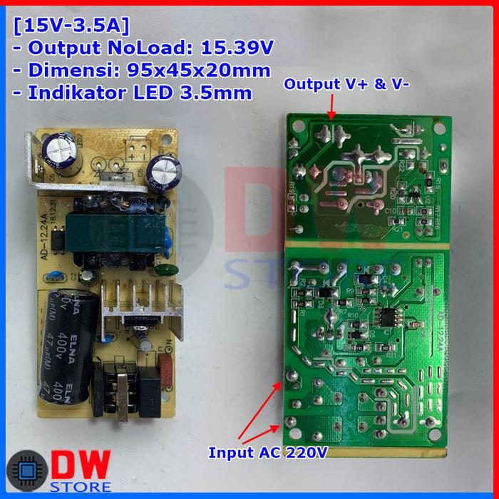 Jual PCB Modul Power Supply Adaptor 5V 9V 12V 15V 1A 1.5A 2A 3A 3.5A 4A ...