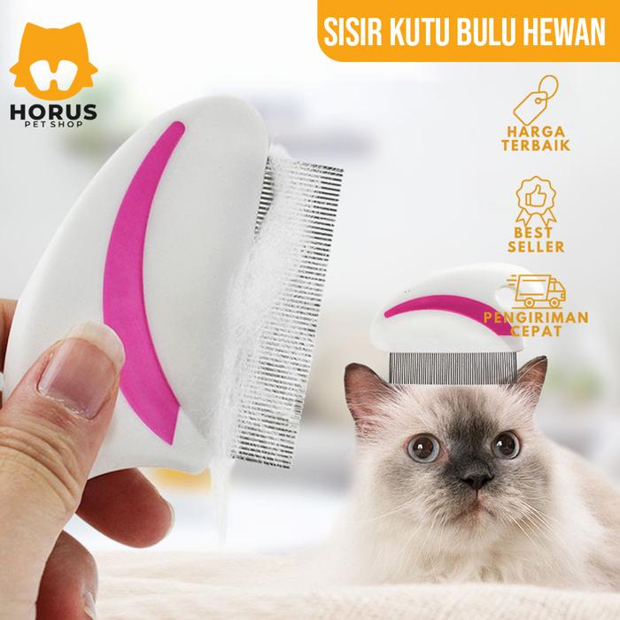 Jual Sisir Serit Kutu Grooming Bulu Kucing Anjing Hewan Cat Dog Comb ...