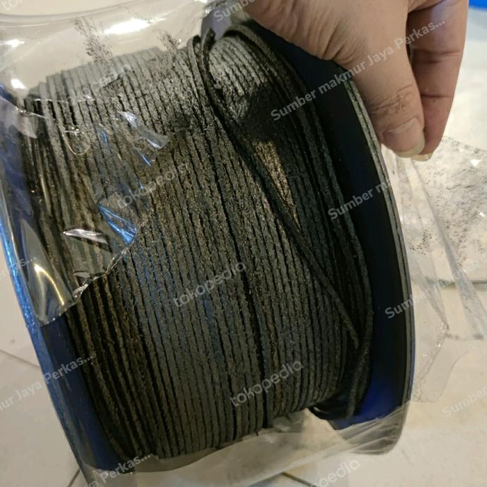 Jual Gland Packing Asbestos Graphite ( Gland Packing Grapit Rollan 3mm ...