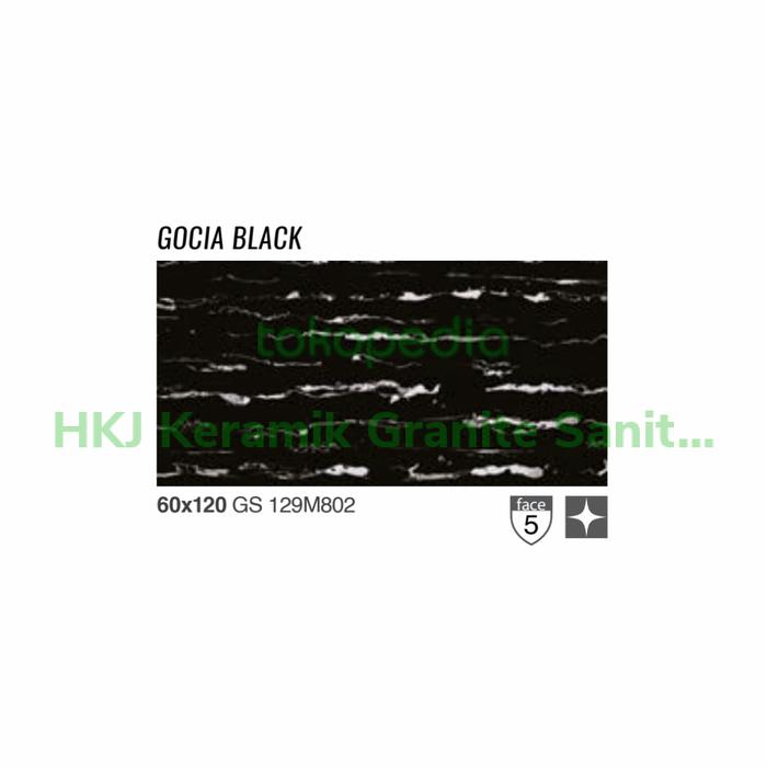 Jual Granit Garuda Gocia Black Glossy ukuran 60x120 GS 129M802 Grade A ...