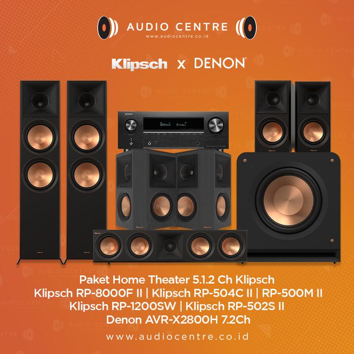 Promo Home Theater System Klipsch 7.1 ch RP-8000F II & Denon AVR-X2800H ...
