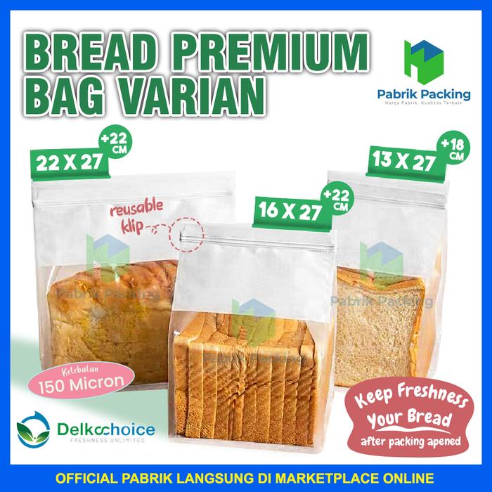 Jual PLASTIK KLIP BUNGKUS ROTI / KEMASAN ROTI DELKOCHOICE VARIAN SATUAN ...