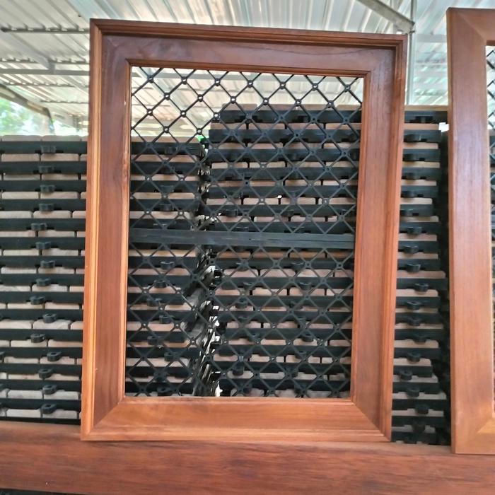 Jual bingkai platycerium frame/papan simbar 38*48 kayu jati perhutani ...