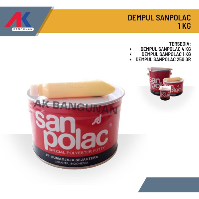 Jual Dempul Sanpolac 1 Kg / Dempul Kayu Besi Cat Polyester Putty - Kota ...