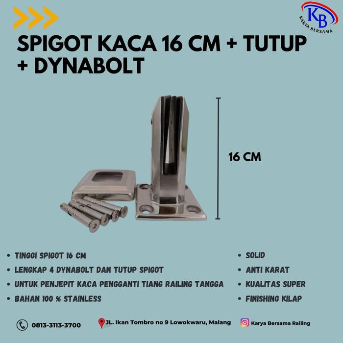 Jual Spigot kaca ss 304 / penjepit kaca ikan - Kota Malang - karya ...