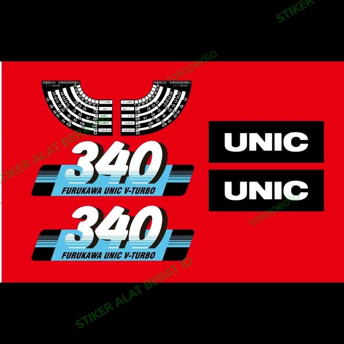 Jual stiker unic 340 furukawa - Kota Tangerang - STIKER ALAT BERAT ID ...