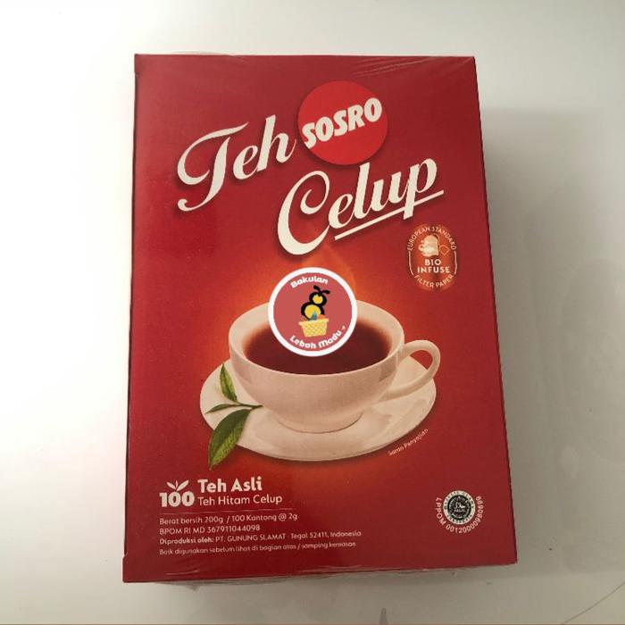 Jual Teh Celup Sosro Black Tea 200 gr (Isi 100 Bag) - Jakarta Barat ...