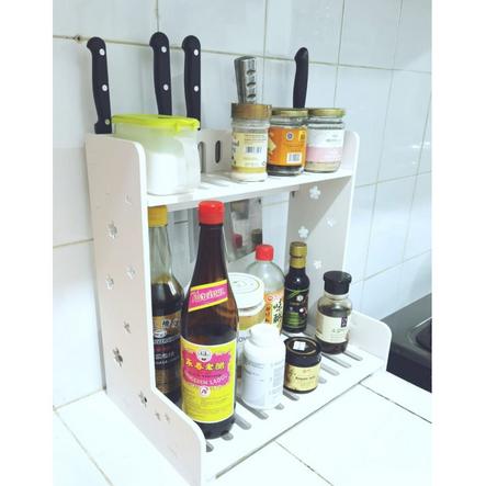 Jual Rakk Rack Minimalis Tatakan Tempat Penata Botol Toples Bumbu Dapur ...