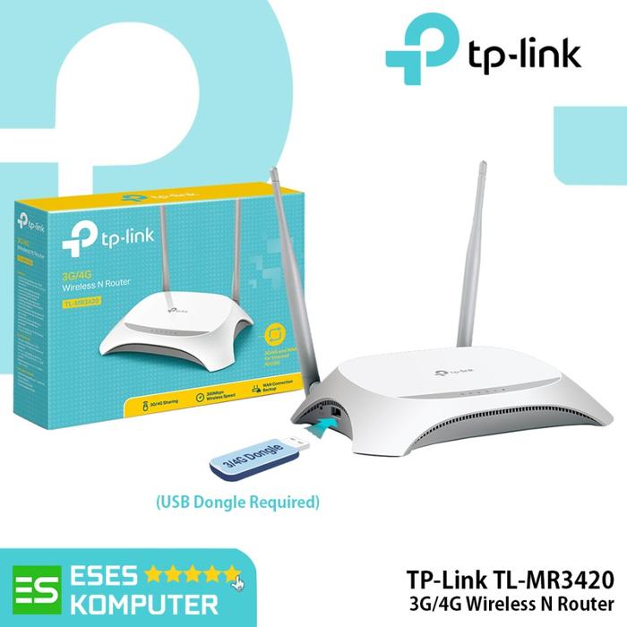 Jual Router TP-Link 3G/4G Wireless N Router - TL-MR3420 (USB Port GSM/CDMA) - Kota Tasikmalaya ...
