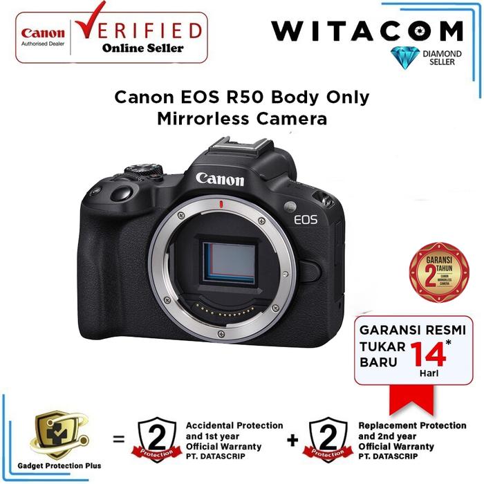 Promo Canon EOS R50 / EOS R 50 Body Only Black - Garansi Resmi Cicil 0% 3x - Jakarta Pusat ...