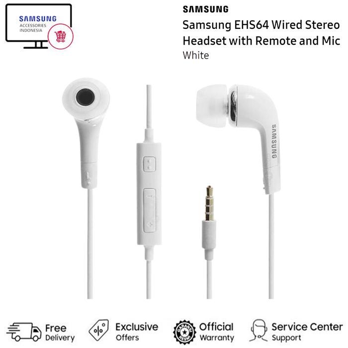 Jual Samsung EHS64 Wired Stereo Headset with Remote and Mic - Jakarta ...