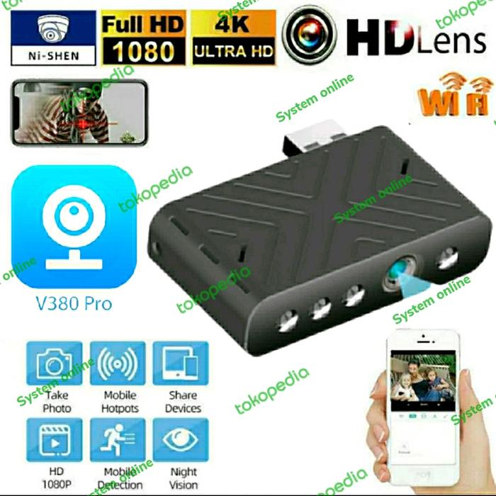 Promo IPCam USB Portabel Mini Wifi IP Nirkabel PowerBank TY9 IPCam ...