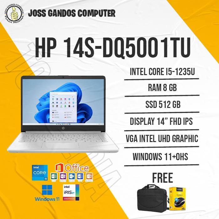 Jual HP 14S-DQ5001TU/INTEL CORE I5-1235U/RAM 8GB/SSD 512GB/WIN11+OHS/14"IPS - Kota Surabaya ...