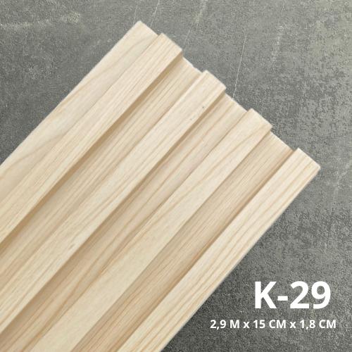 Jual WPC WALL PANEL 3D (145 CM x 15 CM x 18 MM) PREMIUM WPC WOOD PANEL WPC - K-29 - Jakarta ...