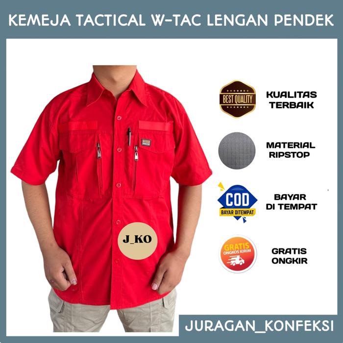 Jual BAJU KEMEJA LAPANGAN PDL TACTICAL OUTDOOR W-TAC LENGAN PENDEK ...
