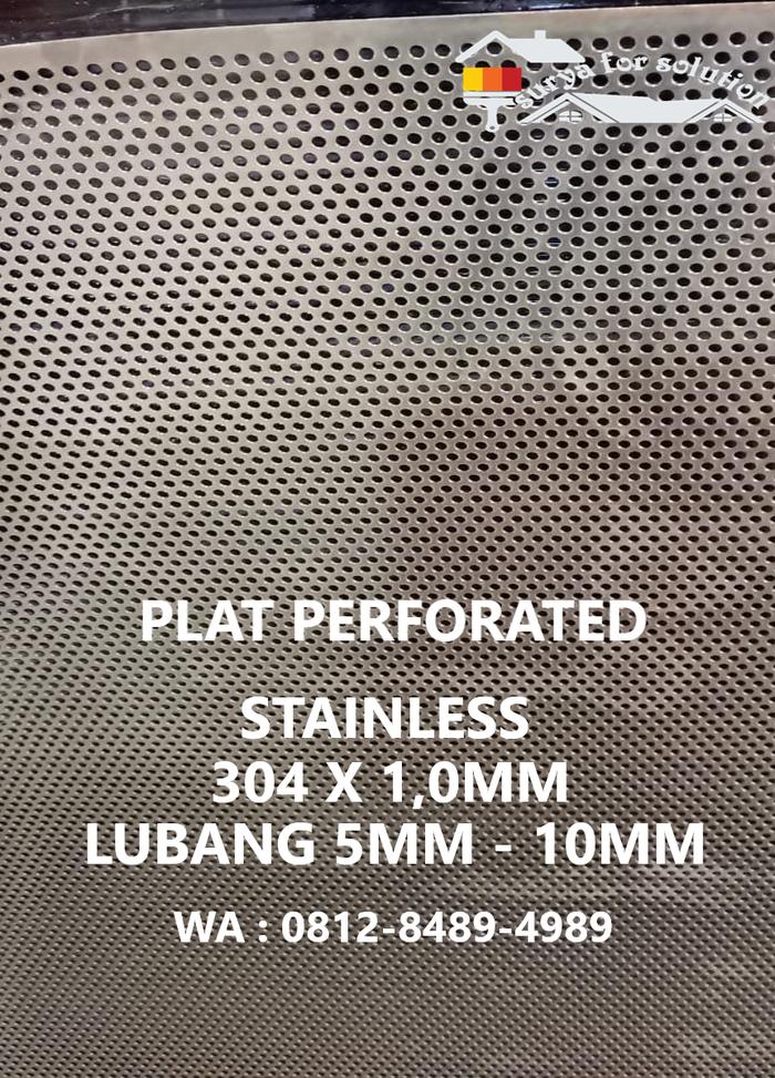 Jual Plat Perforated Stainless 304 x 1,0mm Lubang 5mm - 10mm - Jakarta ...