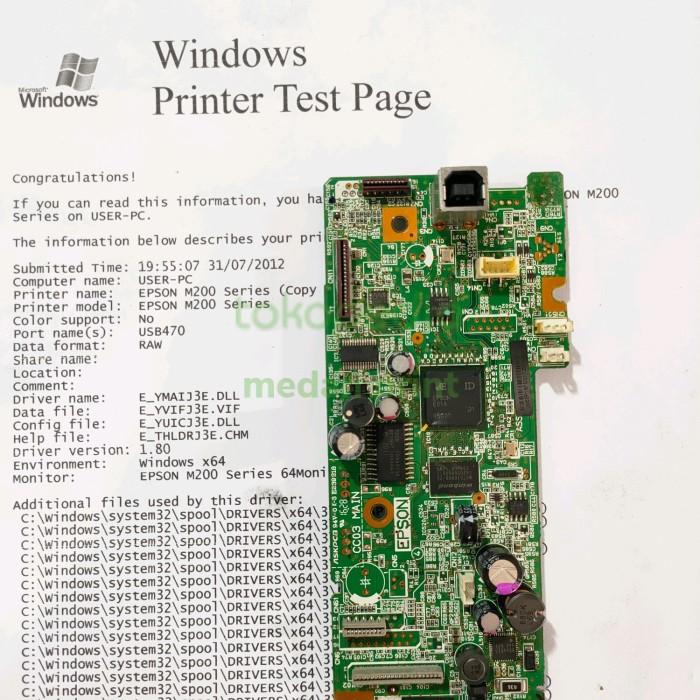 Jual mainboard printer epson m200 original - Kota Medan - medan print ...