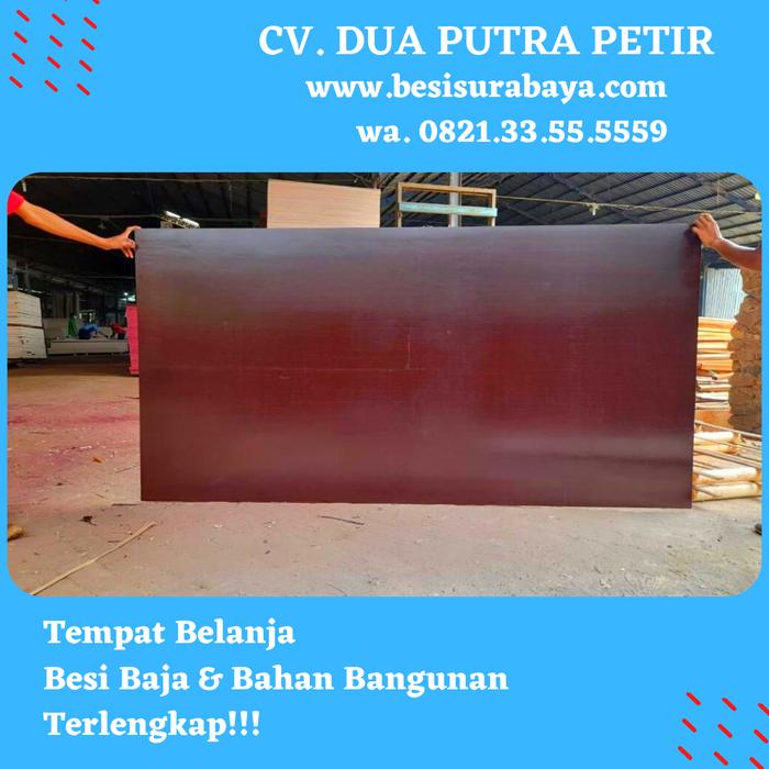 Jual triplek film face 1 sisi tebal 12mm x 120 x 240cm polos - Kota ...