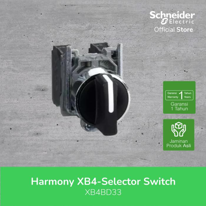 Promo Schneider Electric Black Selector Switch 22mm 3 Position 2NO ...