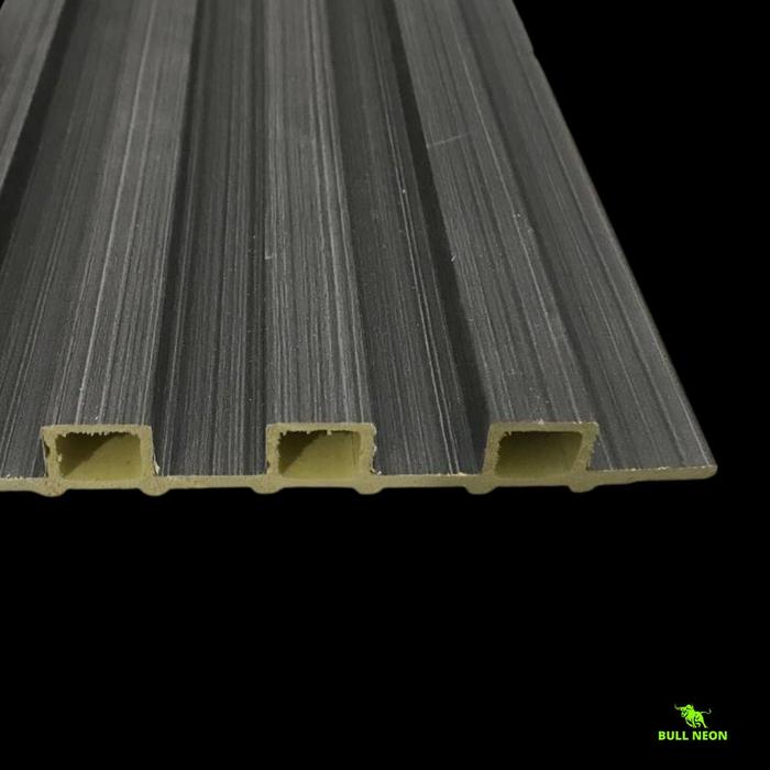 Jual Wpc Wall Panel Dinding 3Meter 10mm Wood Panel Pvc - abu garis ...
