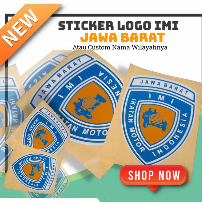 Jual Sticker Logo IMI Ikatan Motor Indonesia Custom 8 CM Custom Nama ...