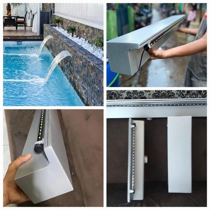 Jual Waterfall kolam renang Model Tanam Dinding 3 unit - Jakarta Timur ...