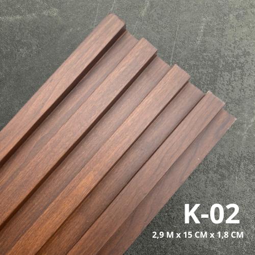 Jual WPC WALL PANEL 3D (290 CM x 15 CM x 18 MM) PREMIUM WPC WOOD PANEL WPC - K-02 - Jakarta ...