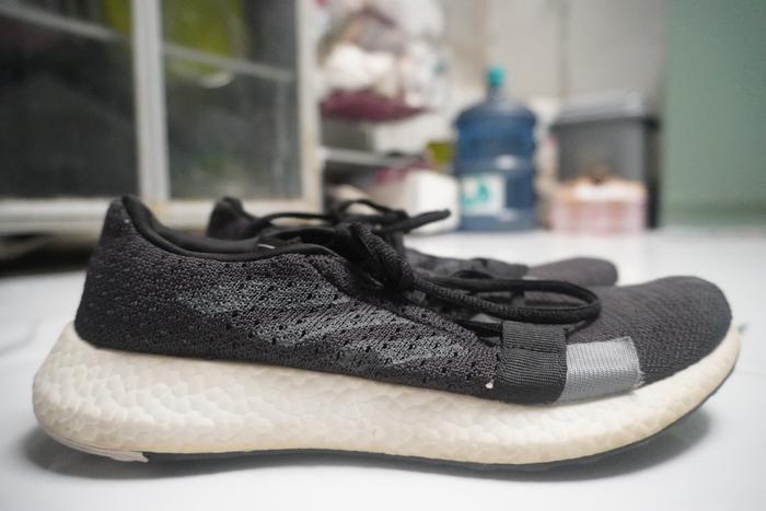 Jual SEPATU ORIGINAL ADIDAS SENSE BOOST GO "BLACK/GREY/WHITE" running ...