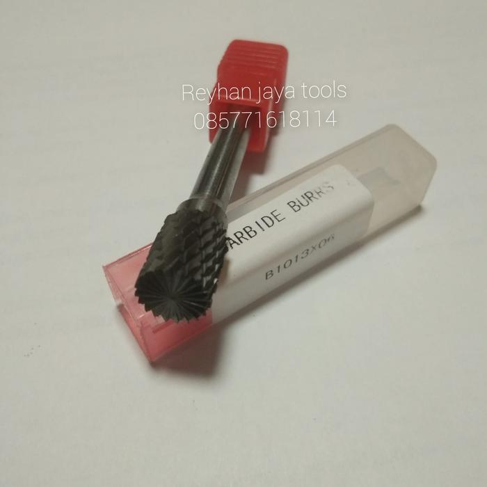 Jual Carbide burrs B1013x06 Mata bor blok besi Reamer block Rotari ...