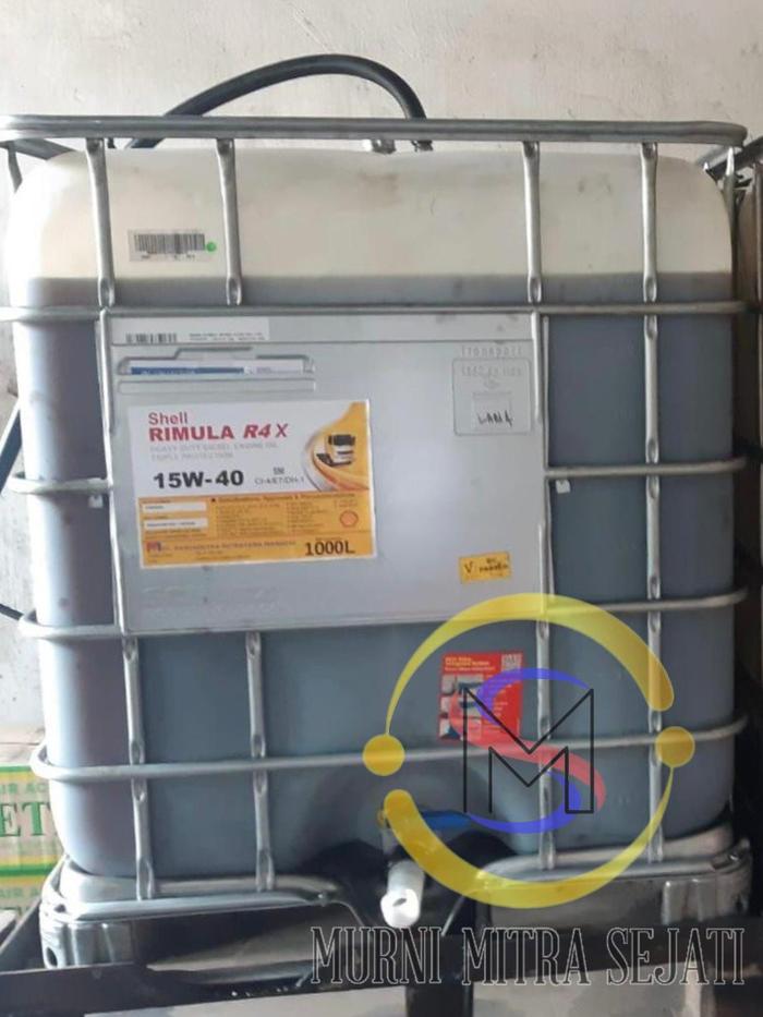 Jual Shell Rimula R4 X Oil IBC Oli Bulk Drum R4X R 4X SAE 15W-40 1000 L ...
