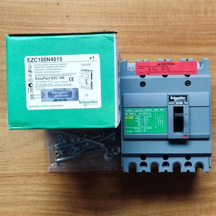 Jual MCCB / BREAKER EZC100N 4P 15A 18ka 4Pole EZC100N4015 - Jakarta Pusat - Sinar Mutiara ...