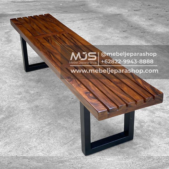 Jual Bangku Taman Bench Kayu Solid Trembesi Garis - Kab. Jepara - MJS ...
