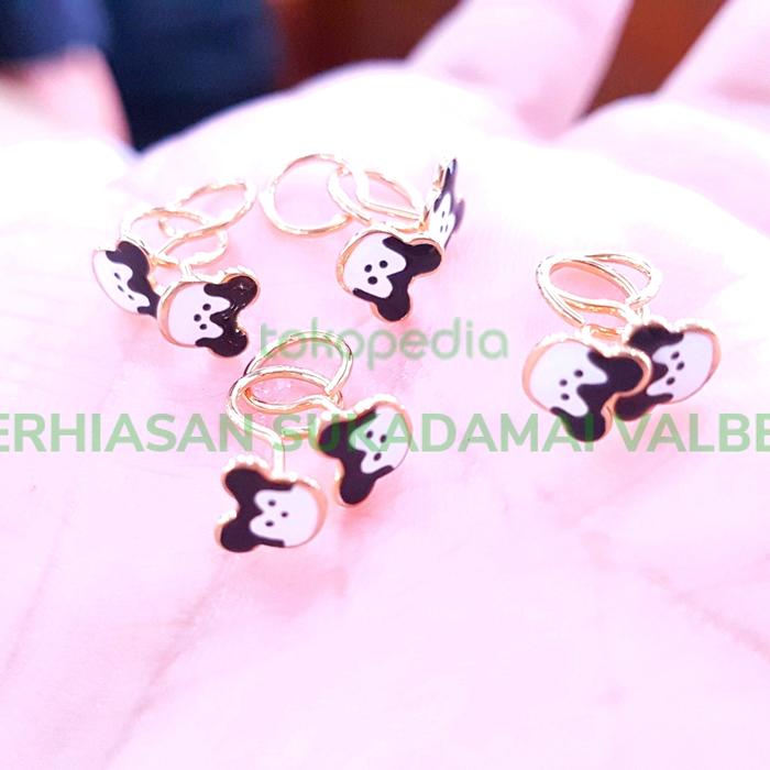 Jual giwang anting emas asli toge / EARLOOPS warna minimalis viral ...