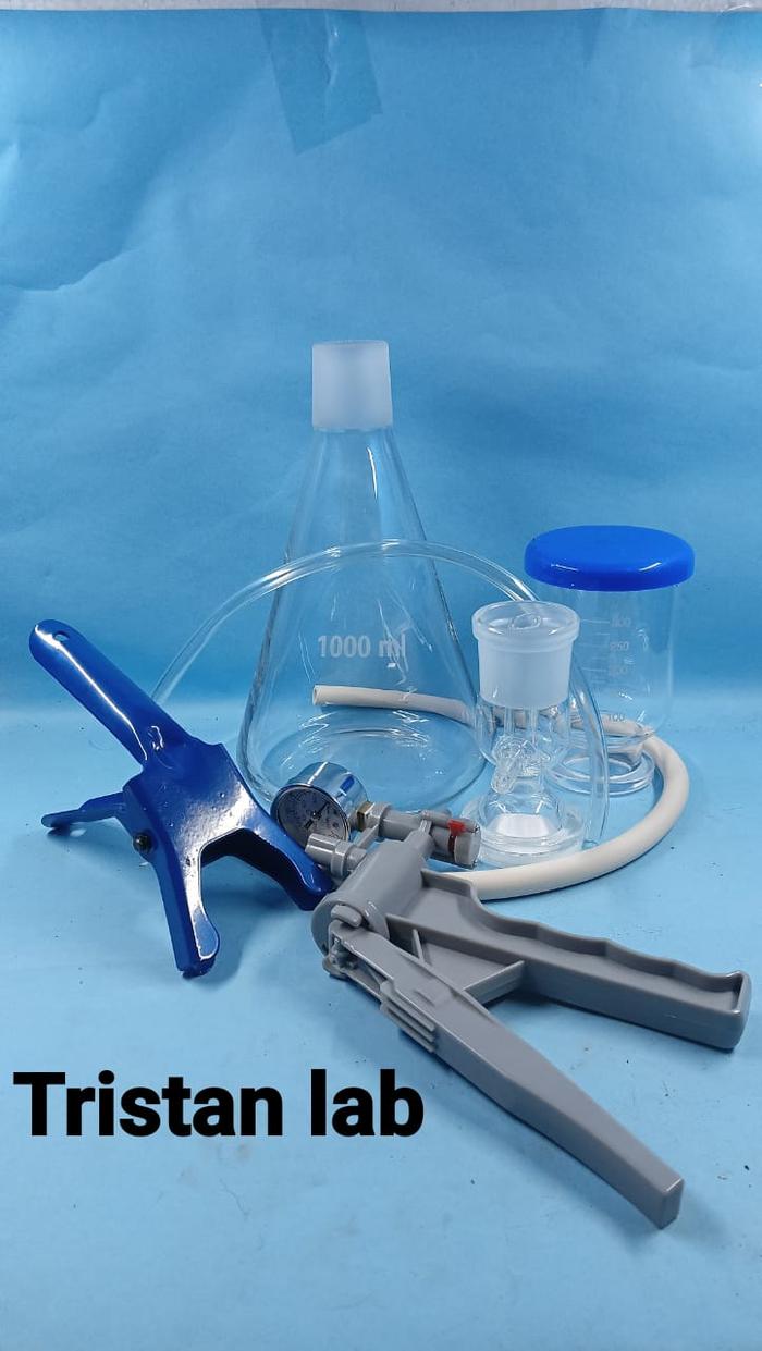 Jual 1Set Glass Vacuum Filtration 1000ml Plus Handheld Vacum Pump ...