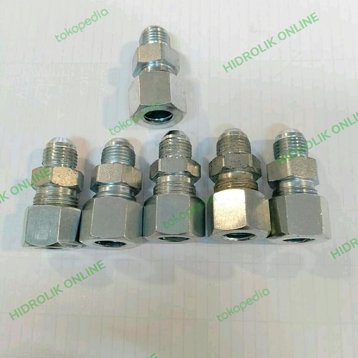 Jual NEPEL HIDROLIK PIPA 12 mm x 1/2 JIC KONEKTOR / GE 12S x 1/2 JIC - Jakarta Barat - FITTING ...