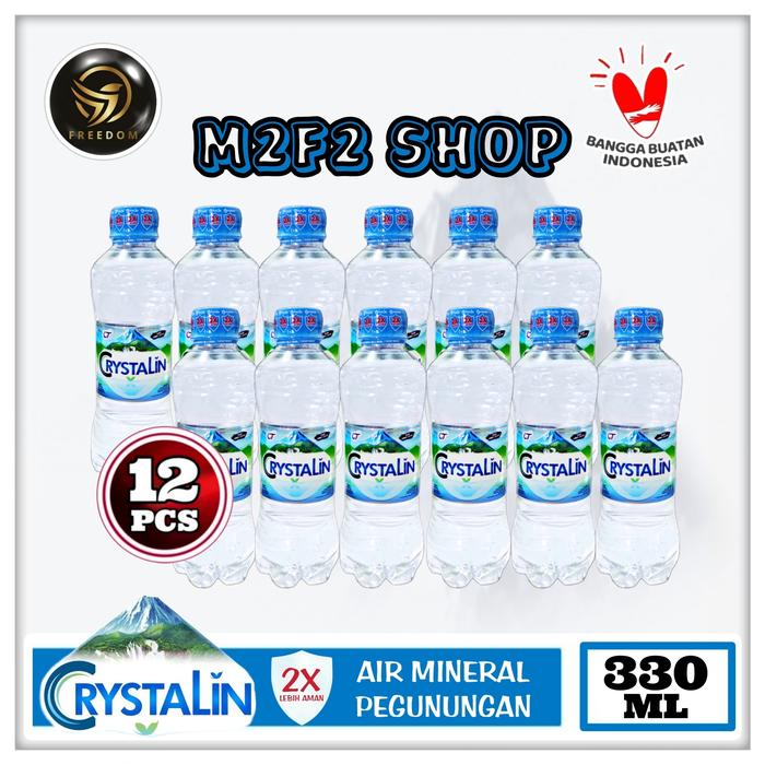 Jual Air Mineral Crystalline | Crystalin pH8+ Botol Pet - 330 ml (12 Pcs) - Jakarta Pusat - M2F2 ...