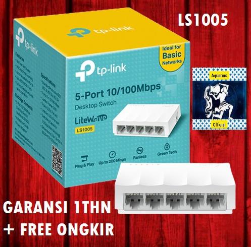 Jual (4 Pcs) Switch Hub TP LINK 5 Port LS1005 10/100Mbps Desktop (4 Pcs ...