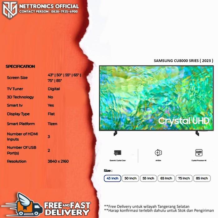 Jual SAMSUNG 55CU8000 - LED SMART TV 55" CRYSTAL 4K UHD UA55CU8000KXXD - Kota Tangerang Selatan ...