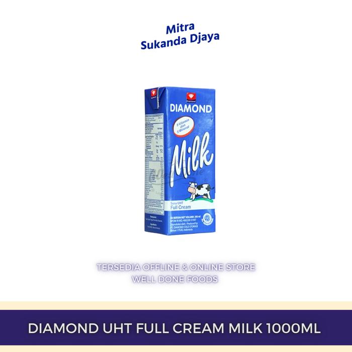 Jual Diamond UHT Full Cream 1 Liter - Kota Denpasar - Well Done Foods ...