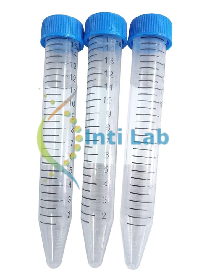 Jual LabServ 15ml, Blue Flat Top Cap,Conical Bottom, Sterilized ...