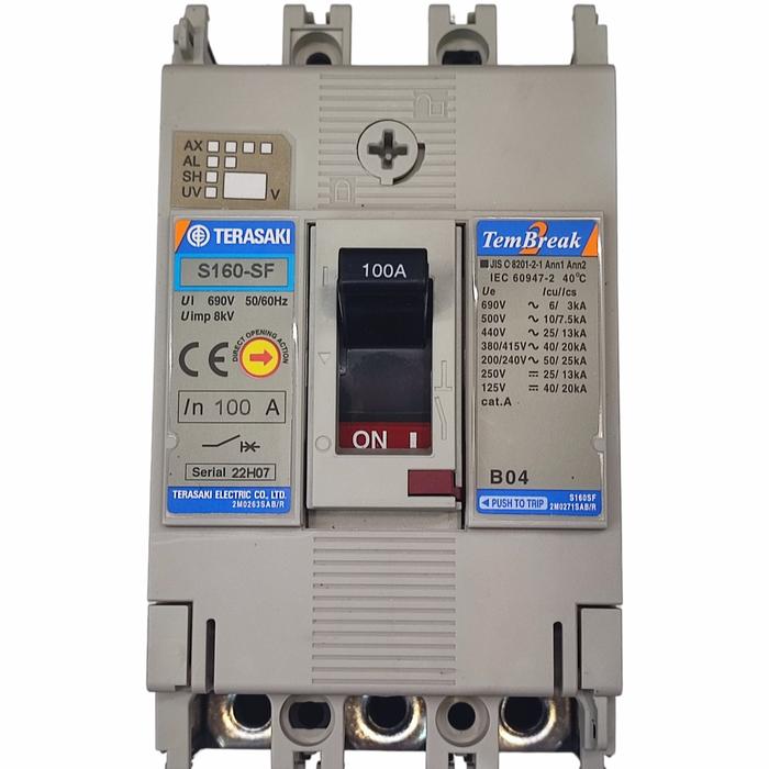 Jual S160SF 3P - MCCB FIXED TYPE 40Ka 3P (160AF) - TERASAKI - Jakarta Barat - Kencana Electrical ...