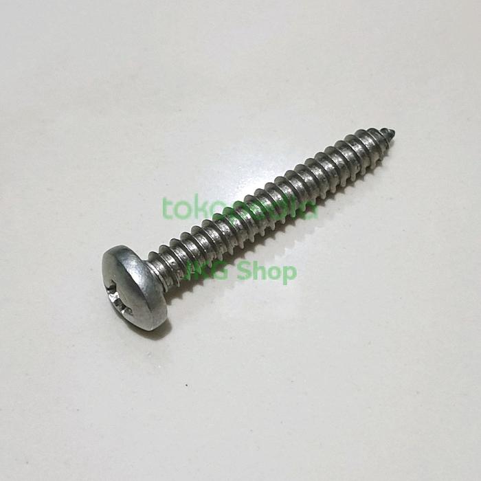 Jual Skrup sekrup taping screw Stainless SUS 304 PH 14 x 1 5/8 kepala bulat - Kota Surabaya ...