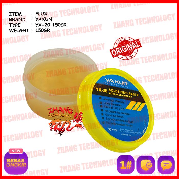Jual FLUX SOLDER YAXUN YX-20 150G PASTA SOLDER MINYAK CAIRAN ORIGINAL - Jakarta Barat - zhang ...